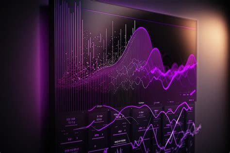 Premium Photo Purple Analysis Digital Analytics Data Visualization Financial Schedule