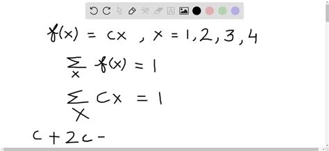 solved determine the constant c so that the following function is a
