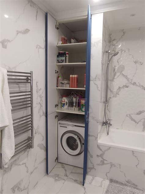 Мебель для ванной комнаты под стиральную машину фото МетСтройСпб ру