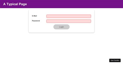 login logout page codesandbox