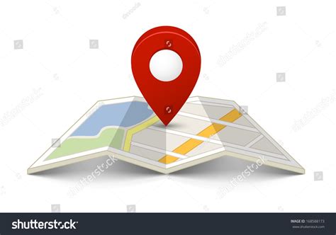 Map Pin Isolated On White Stock Vector Royalty Free 168588173 Shutterstock