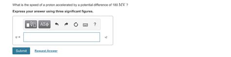 Solved What Is The Speed Of A Proton Accelerated By A
