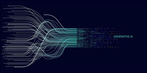Illustration Of Abstract Stream Artificial Intelligence Big Data