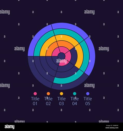 Concentric Circle Infographic Chart Design Template For Dark Theme Stock Vector Image And Art Alamy