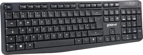 Groov E Wireless Full Size Keyboard Computer Accessories For Laptops And Pcs Ergonomic Design