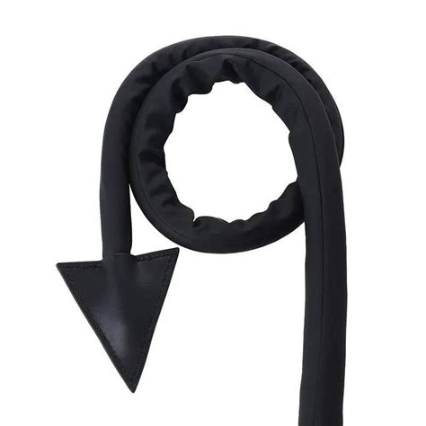 Devil Tail Metal Anal Plug With Pu Leather Whip Cosplay And Roleplay