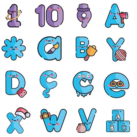 Premium Vector Alphanumeric Words Vector For