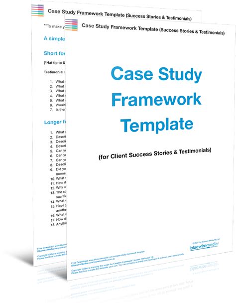 Case Study Framework Template