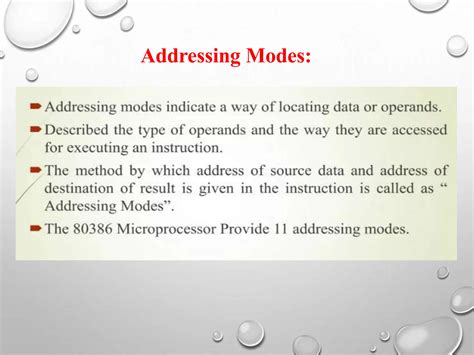 All Addressing Modes Of The 80386 Microprocessor Pptx