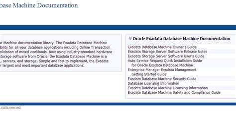 Erman Arslan S Oracle Blog Exadata Documentation