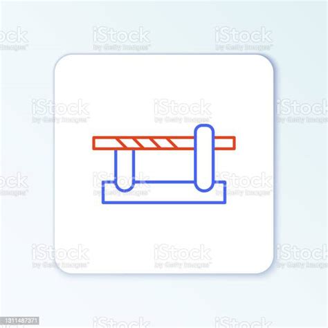흰색 배경에 격리 된 라인 주차 자동차 장벽 아이콘 거리 도로 정류장 국경 다채로운 개요 개념 벡터 0명에 대한 스톡 벡터 아트 및 기타 이미지 Istock