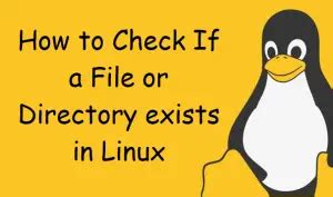 How To Check If A File Or Directory Exists In Linux OSETC TECH