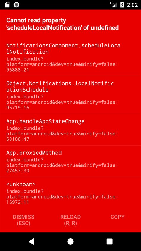 cannot read property schedulelocalnotification of undefined · issue