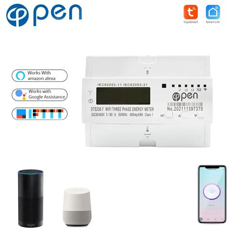 Tuya 3 상 Wifi 원격 제어 스마트 스위치 에너지 모니터링 과전압 보호 스마트 홈스위치 Aliexpress