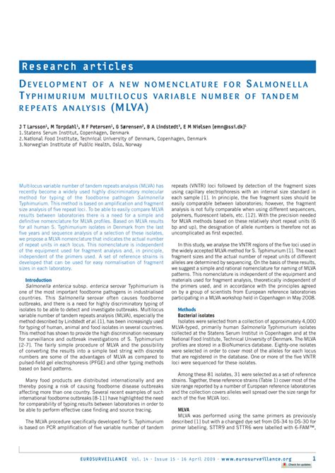 pdf development of a new nomenclature for salmonella typhimurium