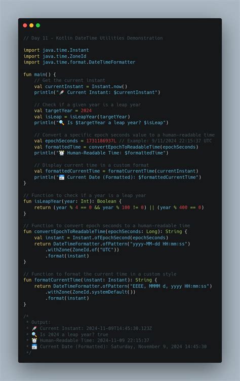simon muriithi on linkedin 🚀 exploring kotlin datetime utilities with