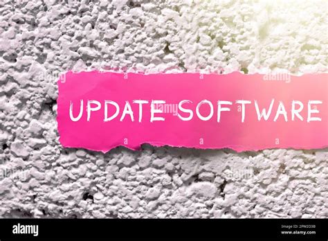 Sign Displaying Update Software Business Overview An Application Patch Fixing The