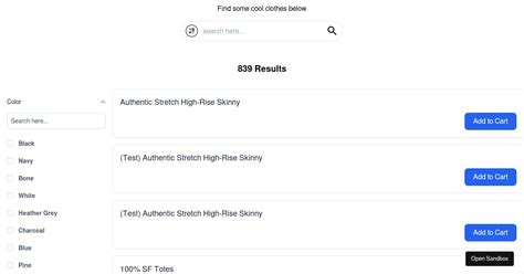 React Lib Codesandbox