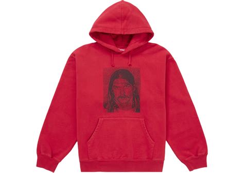 Supreme Dash Snow Hooded Sweatshirt Red Mens Fw25 Us