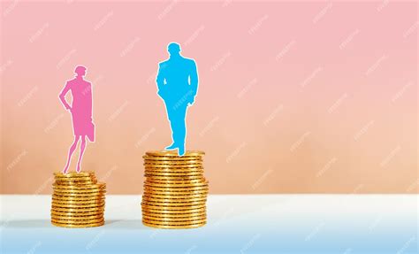 Premium Photo Wage Gap Concept For Feminism Salary Gap
