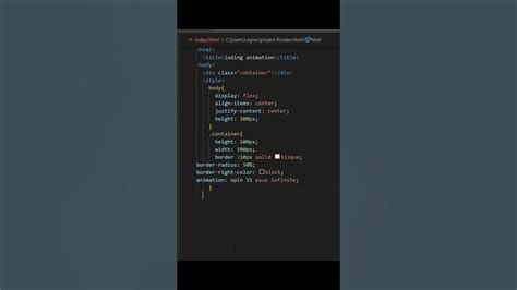 How To Make Loading Animation Html And Css Youtube