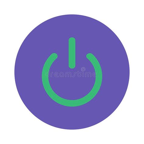 Round Sensor On Key Round Sticker Dynamic Button Stock Vector