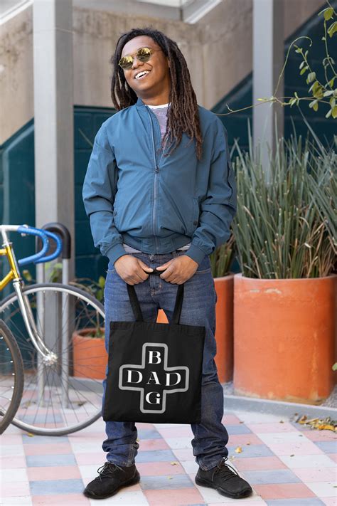 Dad Bag Black Tote Bag Father Day T Hospital Bag Etsy