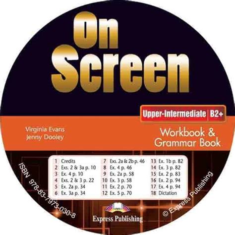 On Screen B2+ Upper-Intermediate Workbook Audio CD pdf ebook