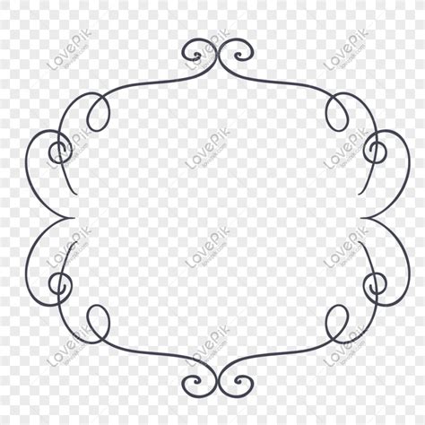 벡터 일러스트 레이 션 라인 장식 프레임 Png 일러스트 무료 다운로드 Lovepik