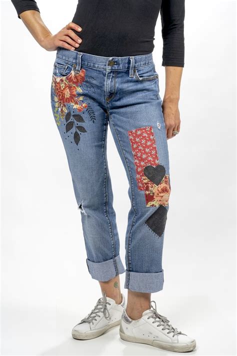 Diy Patchwork Jeans Easy No Sew Project Mod Podge Rocks