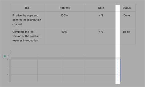 Edit Tables In Docs