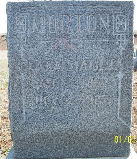 Clara Matilda Lear Morton 1857 1927 Memorial Find A Grave