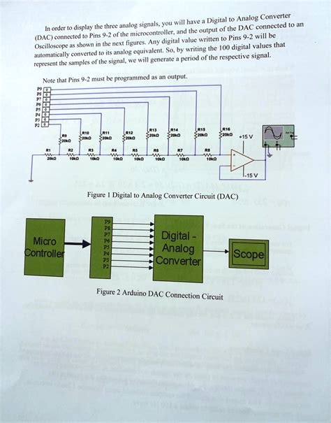 Please Build This Circuit In Tinkercad Only Dac Connected To Pins 9 2 Of The Microcontroller