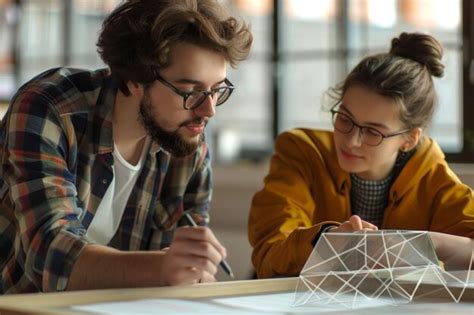Premium Photo Teacher And Student Having Geometry Lesson