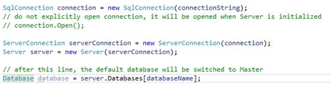 Smo Sql Server Management Objects Connections To Azure Sql R