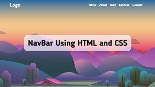 How To Create Navigation Bar Using HTML And CSS Doovi