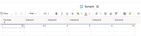 Formula To Always Summarize All 5 Cells To The Right Of A Column
