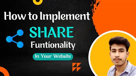 Share Button Functionality In Website Using Html Css And Javascript