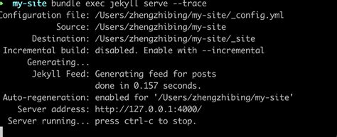 Mac安装jekyll Zhibings Blog码上看世界
