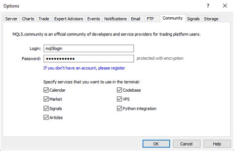 Platform Settings Getting Started Metatrader 5 Help