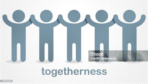 전 세계 사람들 글로벌 사회 개념 다른 인종 연대 우리는 하나로서 서 공생과 우정 우화 세계 통일 협력 벡터 일러스트 로고 또는 아이콘 개념에 대한 스톡 벡터 아트 및 기타