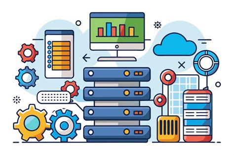 Premium Vector A Stack Of Data Documents On A White Surface Hosting