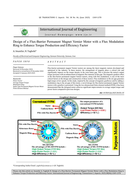 Pdf Design Of A Flux Barrier Permanent Magnet Vernier Motor With A Flux Modulation Ring To