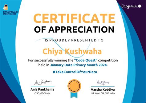 Chiya Kushwaha On Linkedin Codequest Winner Capgeminiindia Lifeatcapgemini