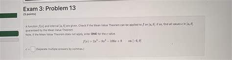 Solved A Function F X And Interval A B Are Given Check Chegg