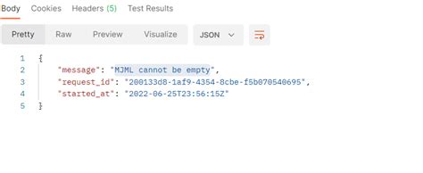 When I Pass A Json Object To The Api Show This Error Issue Mjmlio Mjml GitHub