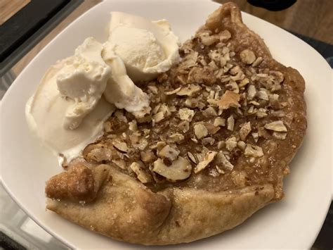 Rustic Apple Tart With A Side Of Salted Maple Ice Creamyum Rtraderjoes