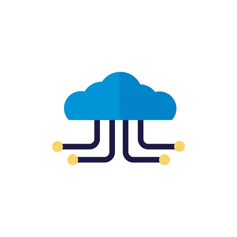 Cloud Computing With Lines Network Flat Style 2660913 Vector Art At