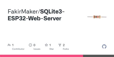 Github Fakirmakersqlite3 Esp32 Web Server