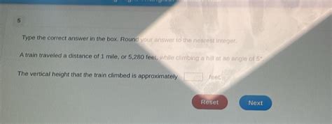 solved 5 type the correct answer in the box round your answer to the